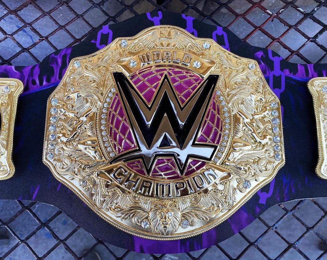 WWE Women's Rhea Ripley Championship Belt Replica 4mm/6mm/8mm Die ...