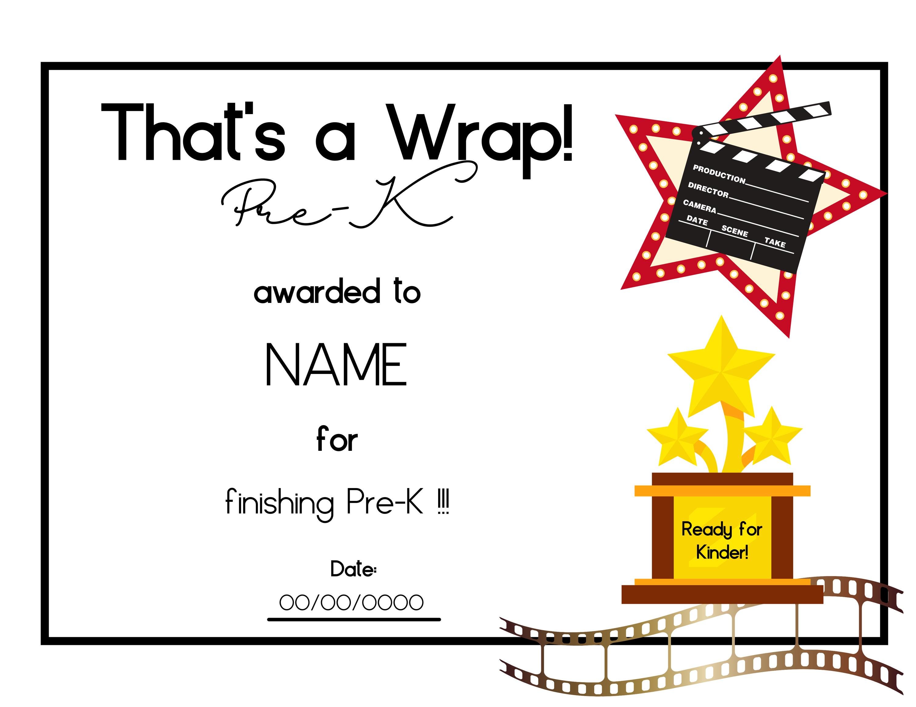 Free Editable End of Year Award Certificate | Printable Student ...