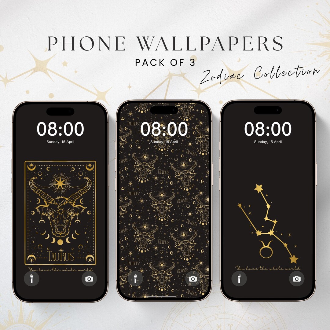 Taurus Zodiac Phone Wallpapers | 3 Digital Backgrounds With ...