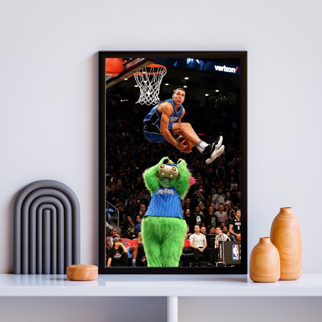 Aaron Gordon Dunk Contest Poster – Iconic NBA Slam Dunk Moment Canvas ...