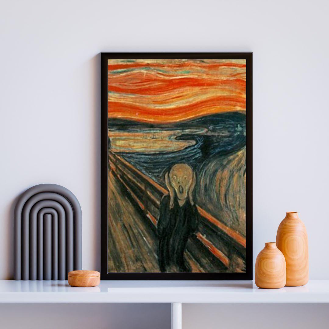 The Scream Poster by Edvard Munch, the Scream Art Reproduction Large ...