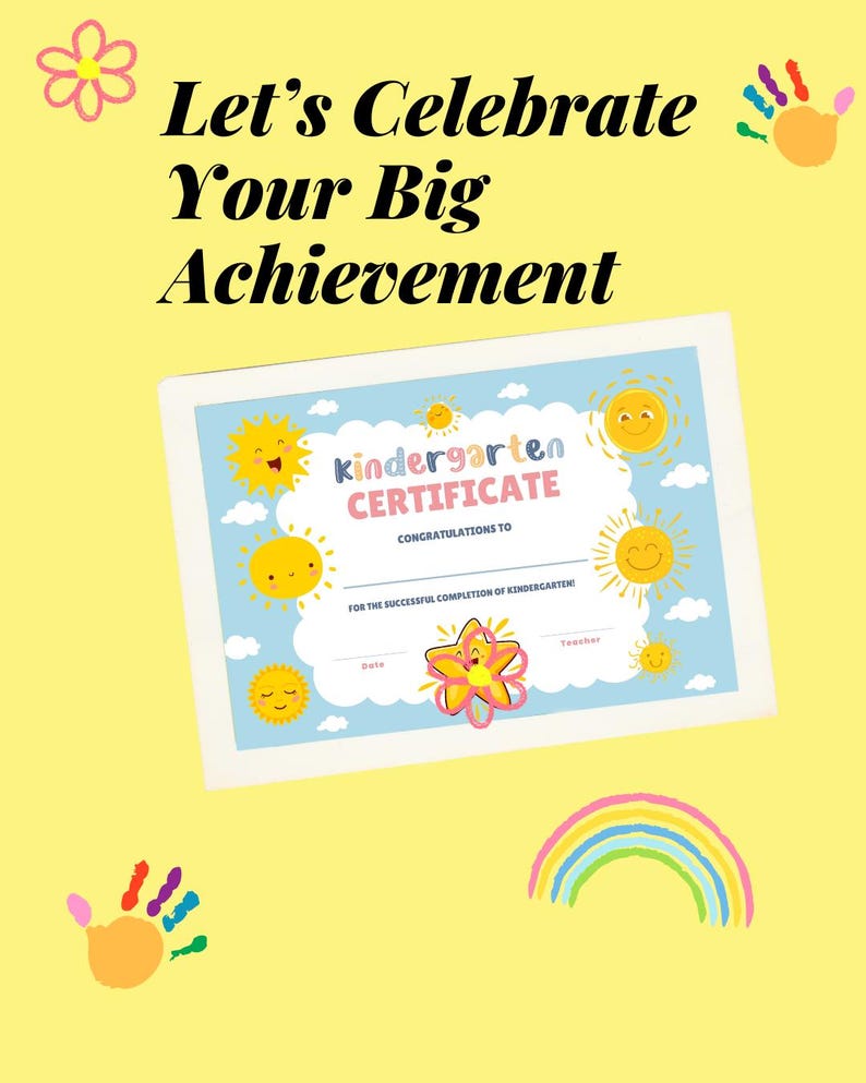 Graduation Certificate Printable for Kids | Printable Preschool ...
