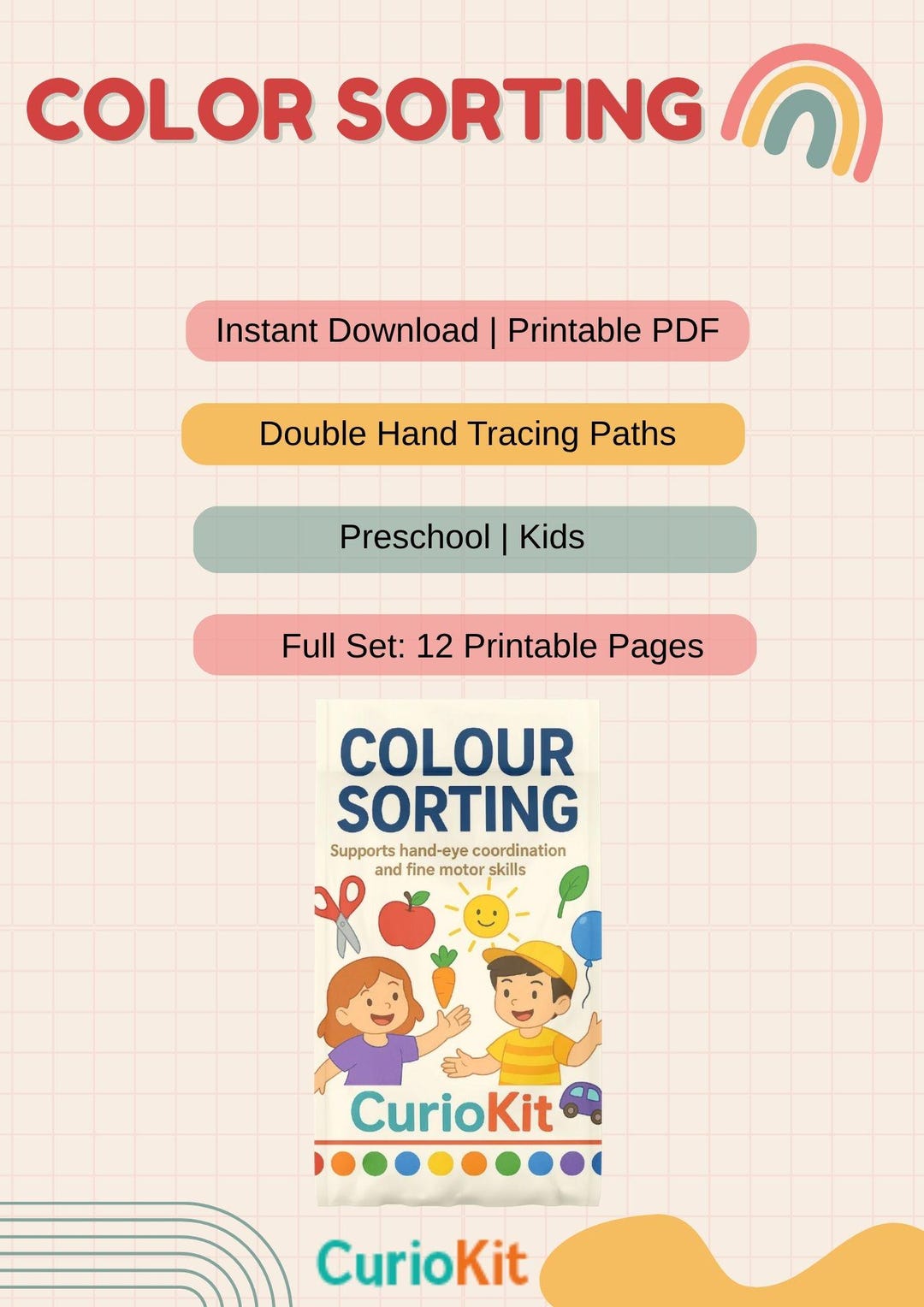 Color Sorting Activity Printable for Kids – Preschool & Kindergarten ...