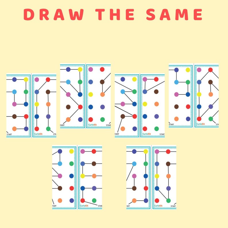 Draw the Same Activity: Visual Matching Game for Preschoolers (PDF ...