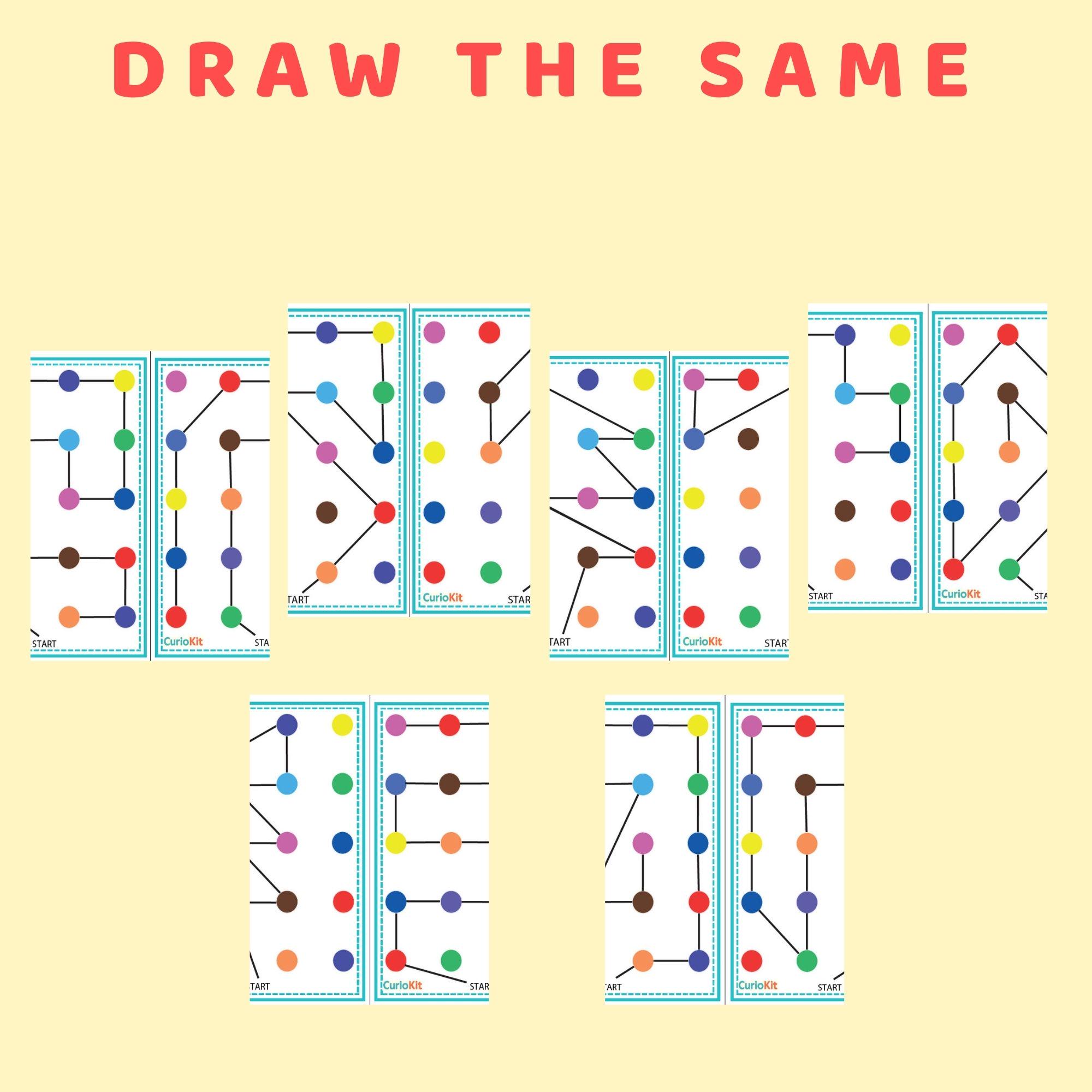 Draw the Same Activity: Visual Matching Game for Preschoolers (PDF ...