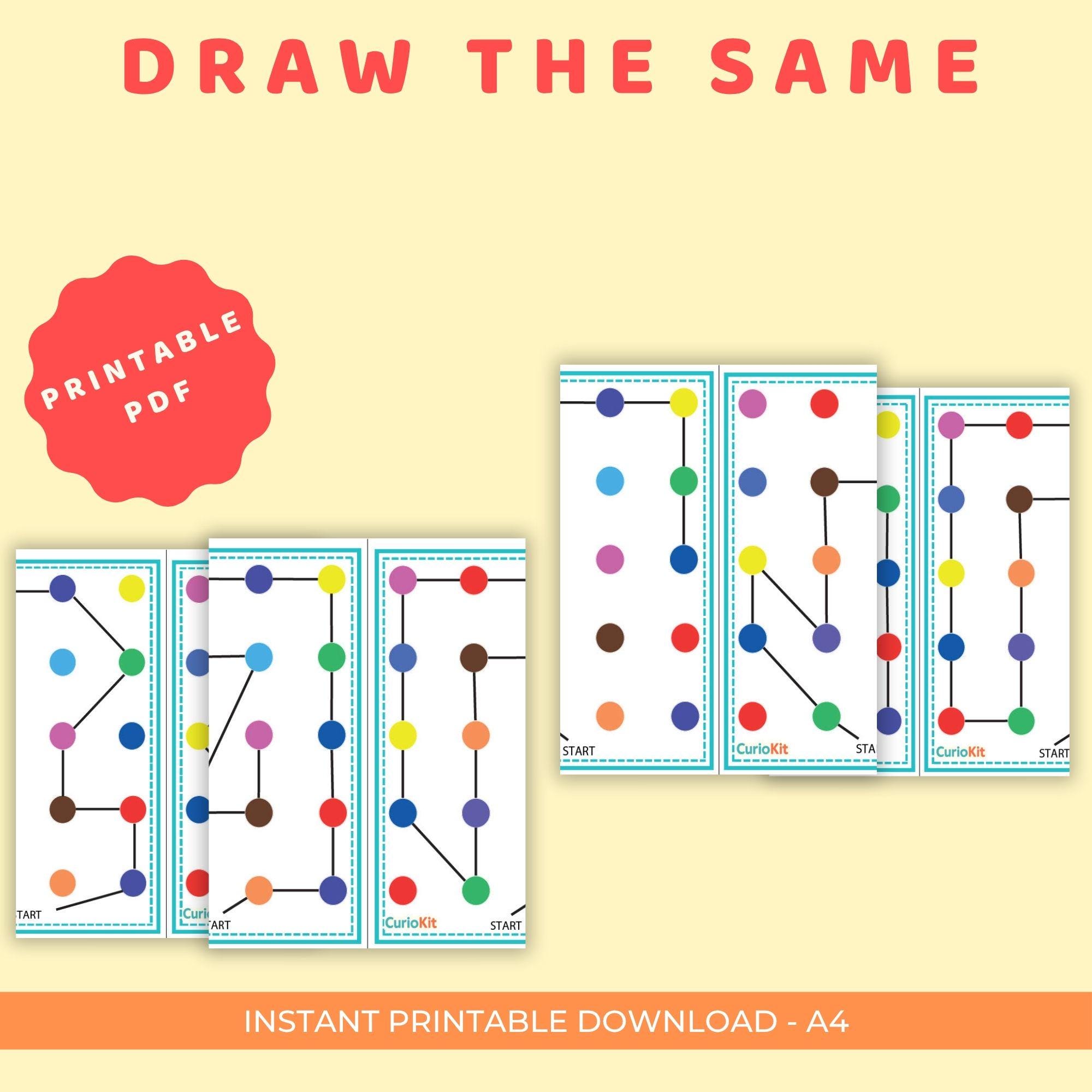 Draw the Same Activity: Visual Matching Game for Preschoolers (PDF ...