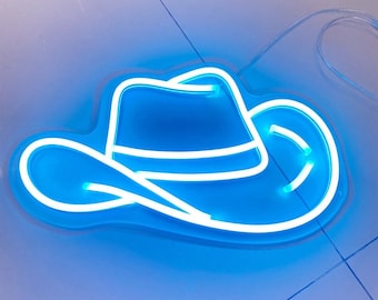 Neon Sign Cowboy Hat - Etsy