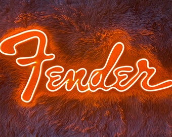 Fender Neon Sign - Etsy UK