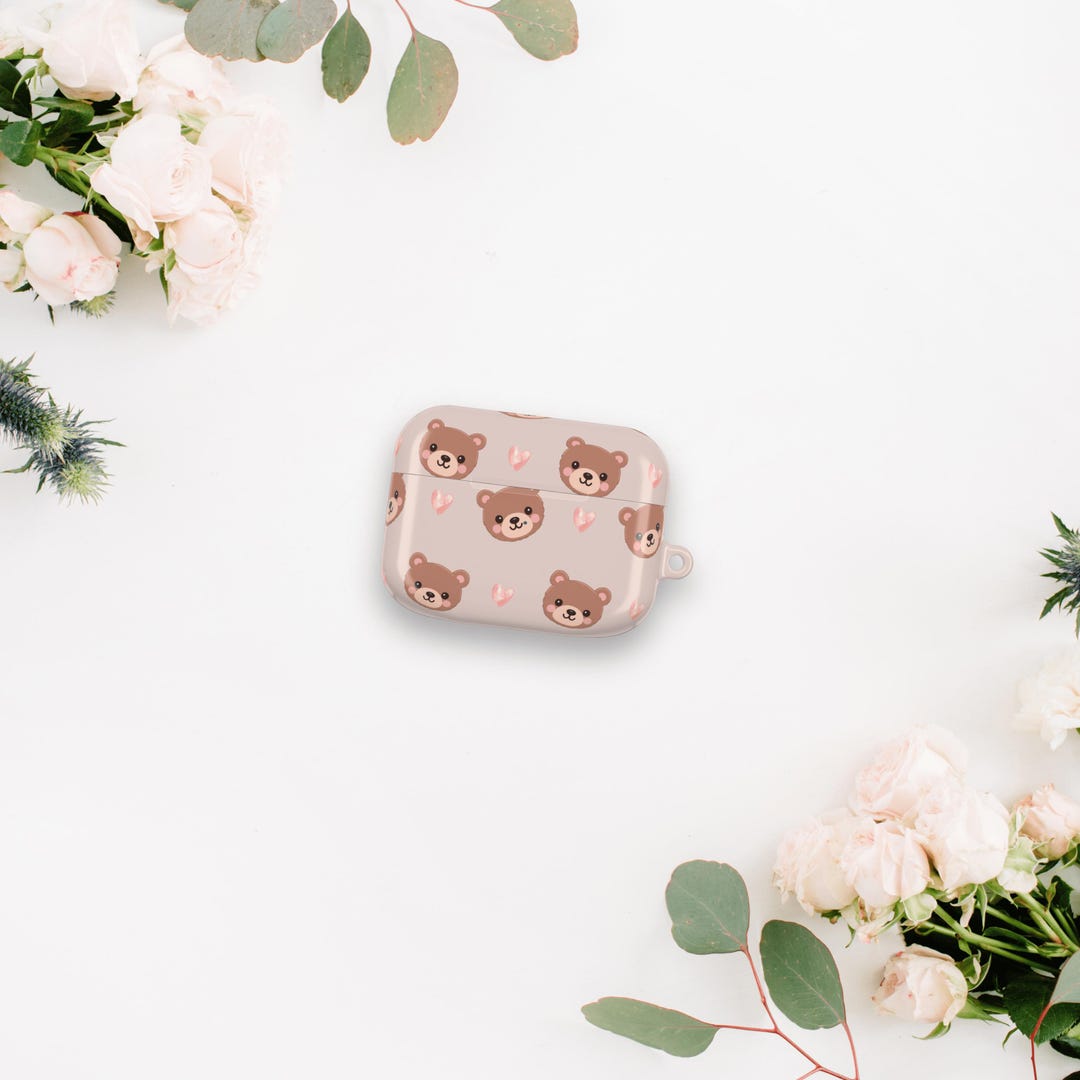 Cute Bear AirPod Case, Teen Gift, Animal Lover Accessory, Birthday ...