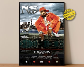 Nas Poster | Illmatic Poster | Album Poster Prints | Wall Decor Posters ...