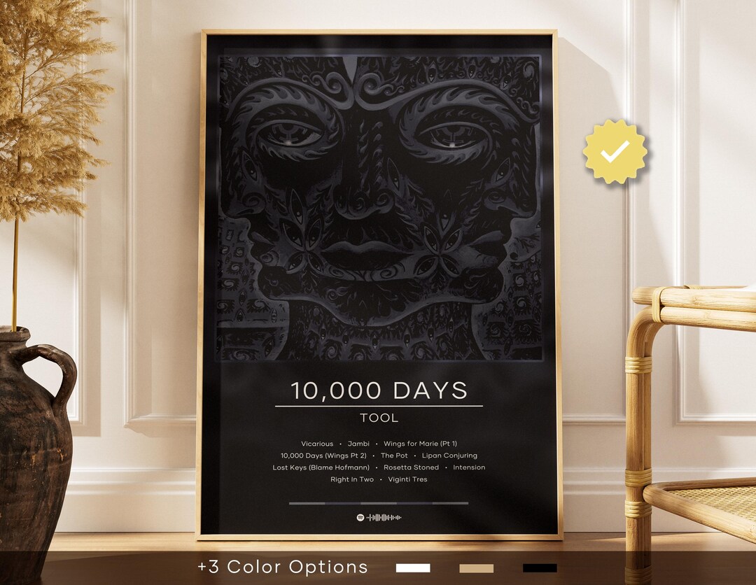 Tool Poster | 10,000 Days Poster | Album Poster Prints | Wall Decor ...