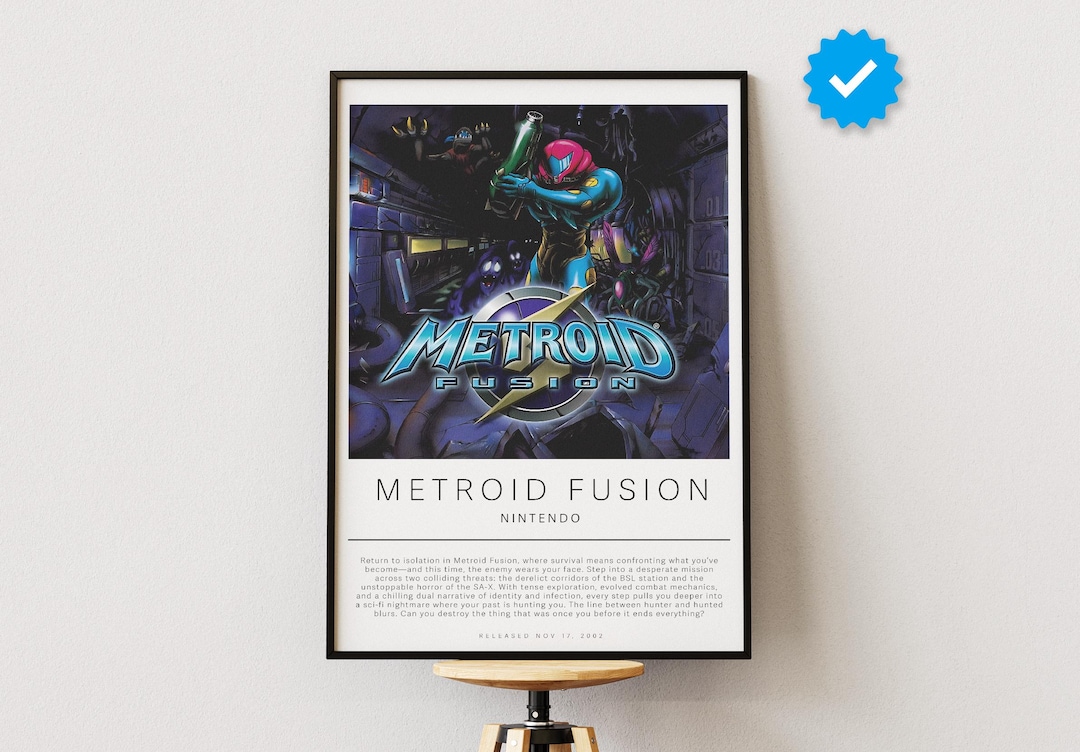 Metroid Fusion Poster | Gaming Poster | Video Game Prints | Wall Decor ...