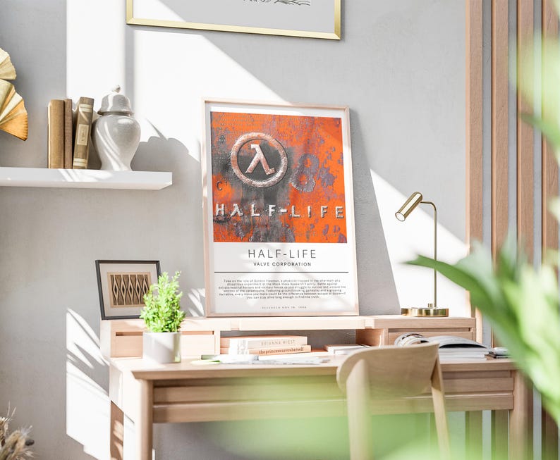 Half Life Poster | Gaming Poster | Video Game Prints | Wall Decor ...