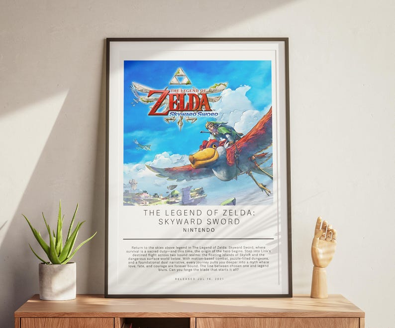 The Legend of Zelda: Skyward Sword Poster | Gaming Poster | Video Game ...