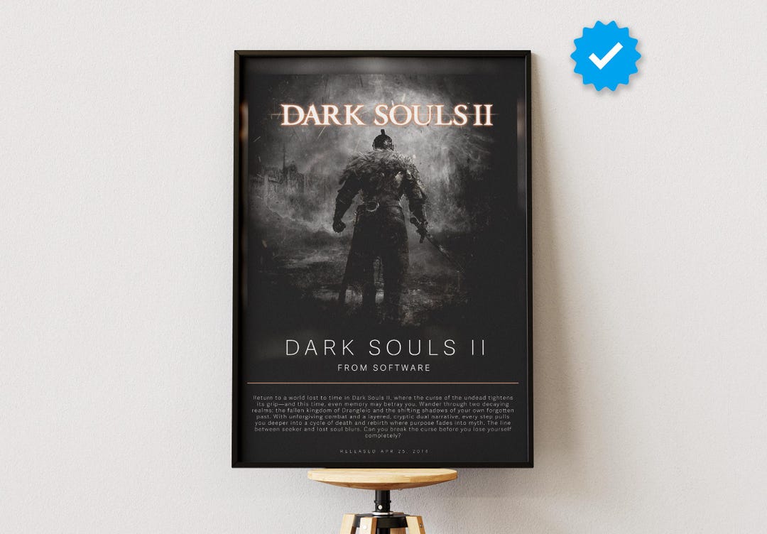 Dark Souls 2 Poster | Gaming Poster | Video Game Prints | Wall Decor ...