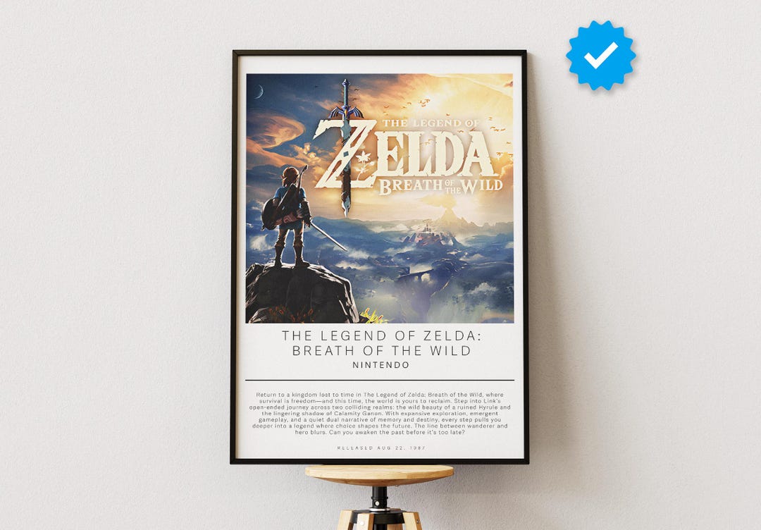 The Legend of Zelda: Breath of the Wild Poster | Gaming Poster | Video ...