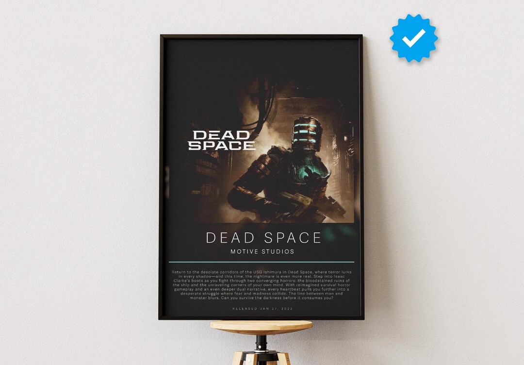 Dead Space Poster | Gaming Poster | Video Game Prints | Wall Decor ...