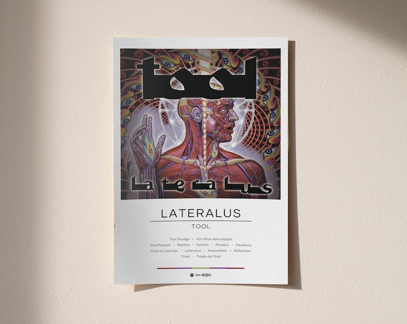 Tool Poster | Lateralus Poster | Album Poster Prints | Wall Decor ...