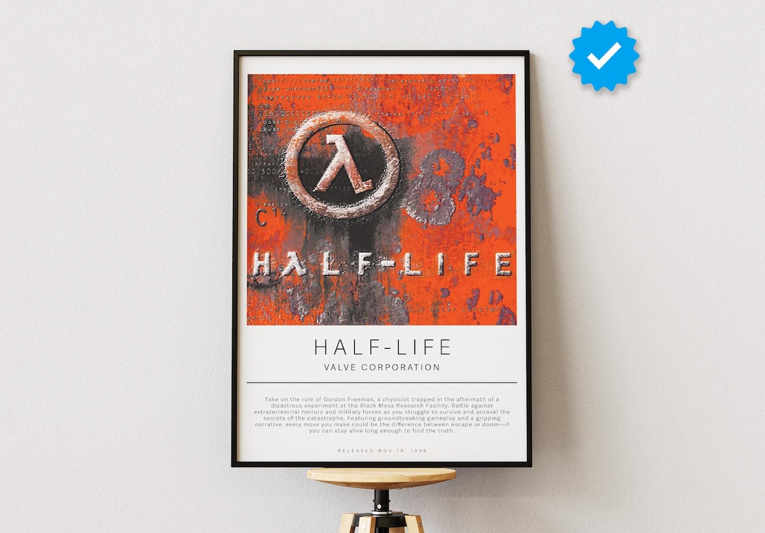 Half Life Poster | Gaming Poster | Video Game Prints | Wall Decor ...