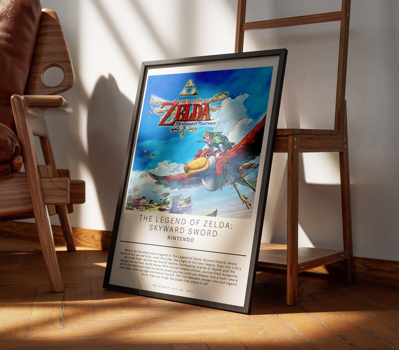The Legend of Zelda: Skyward Sword Poster | Gaming Poster | Video Game ...