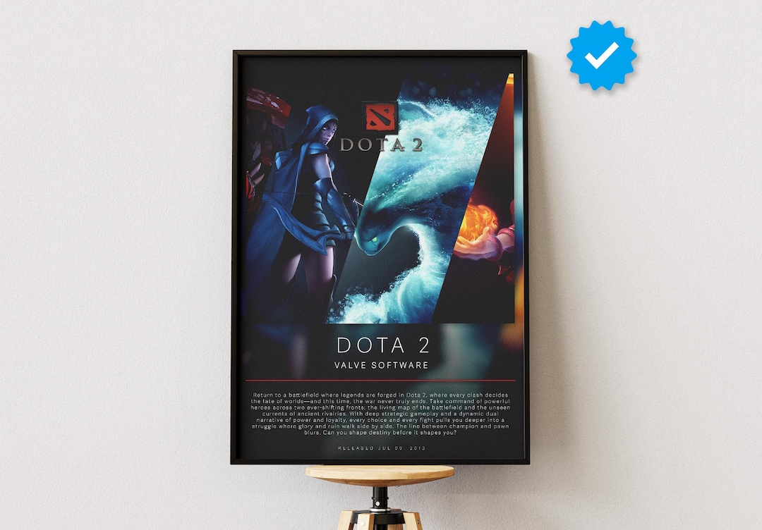 Dota 2 Poster | Gaming Poster | Video Game Prints | Wall Decor Posters ...