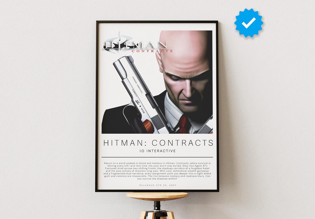 Hitman: Contracts Poster | Gaming Poster | Video Game Prints | Wall ...