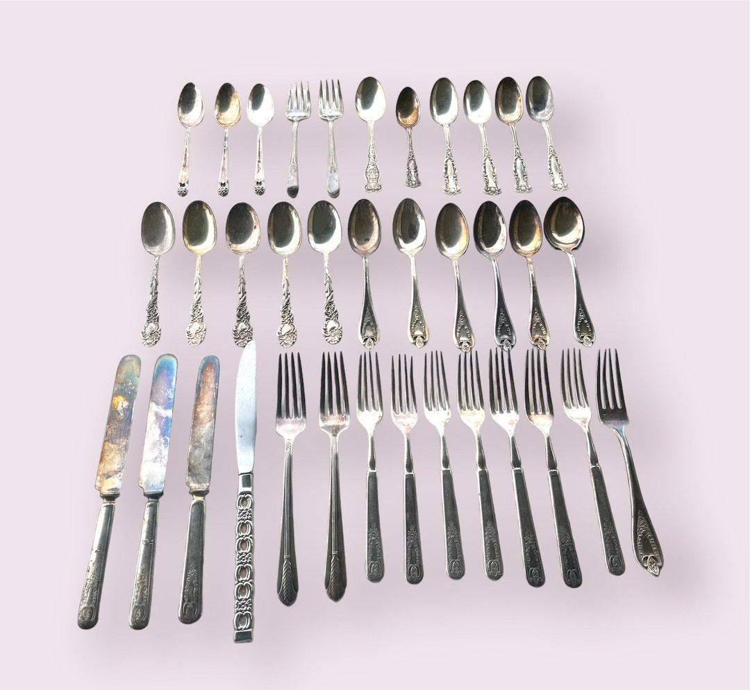 Antique Flatware Silver Plate Silverware Tableware Silverplate - Etsy