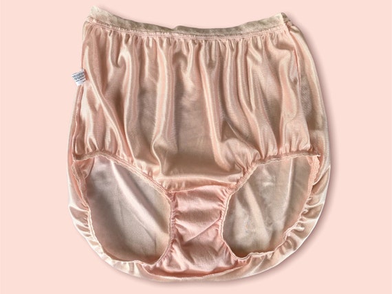 Vintage Designer Panty Pink Silky Full Coverage Nos Gem