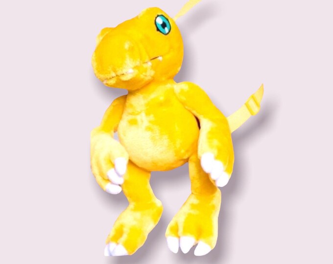Digimon Plush Backpack Agumon Bag Anime Monster Bandai - Etsy