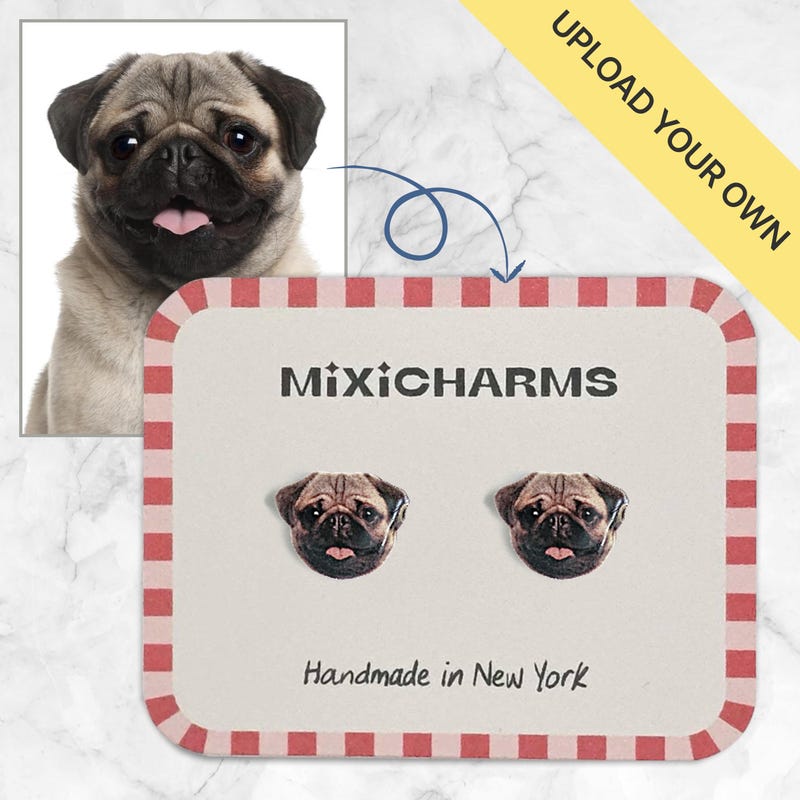Pets Face on Earrings - Etsy