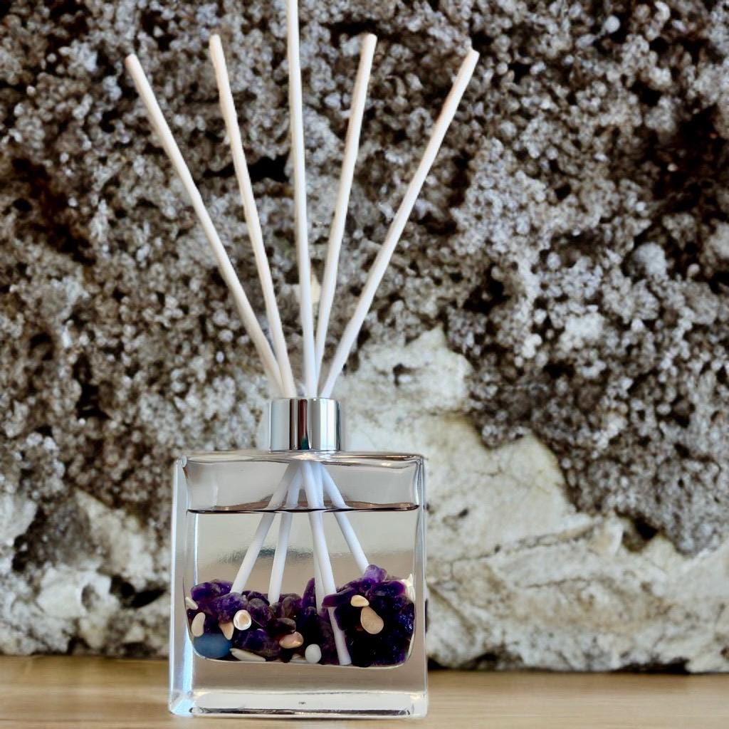 Crystal Reed Diffuser Set: Scented Room Fragrance With Crystal Chips ...