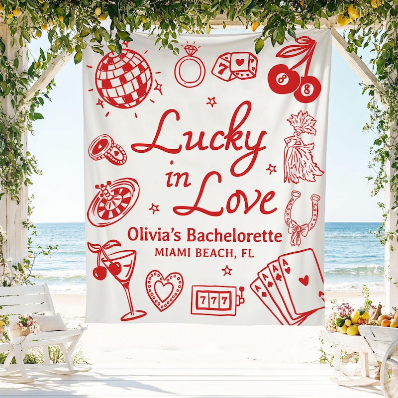 Lucky Bachelorette Tapestry - Etsy UK