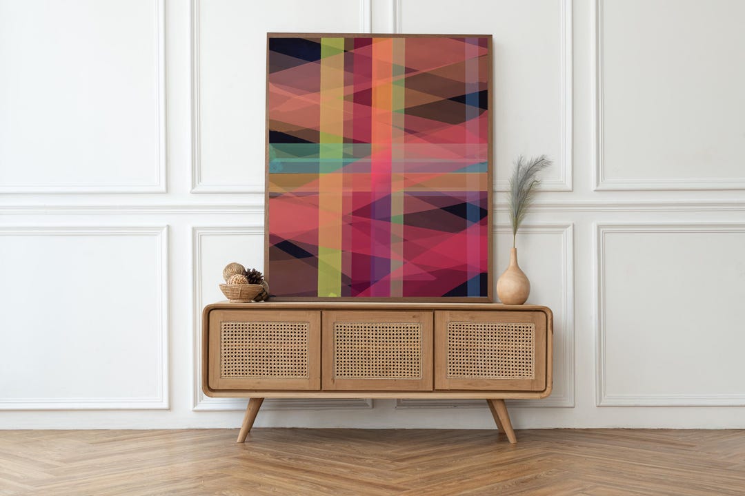 Mid Century Modern Line Art Print | Original Wall Art - Etsy
