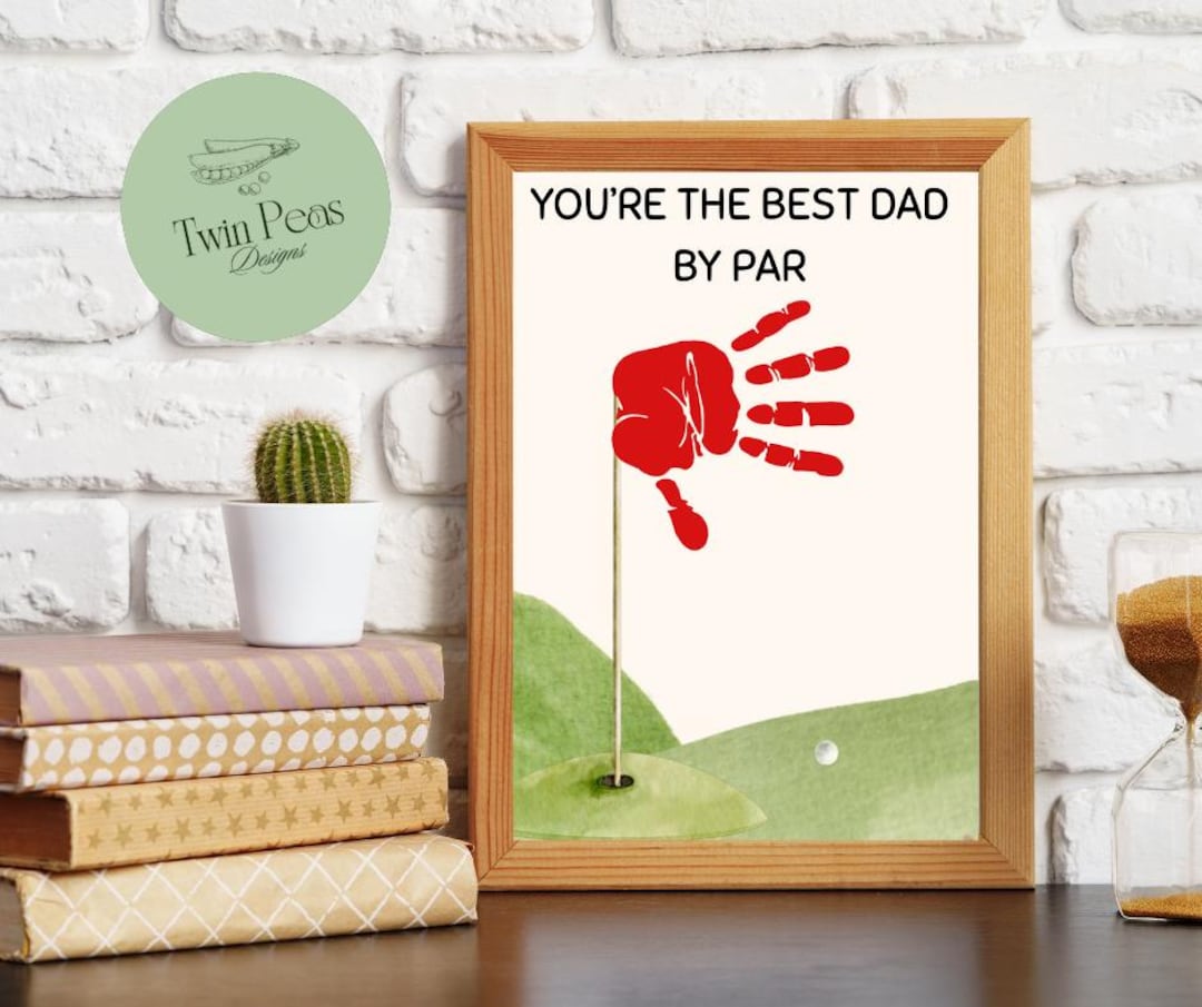 Golf-themed Handprint Art for Dad – Father’s Day Kid Craft, DIY ...