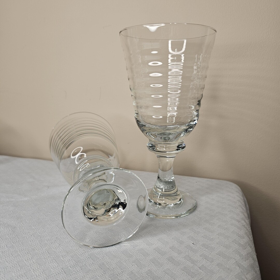 Vintage Libbey Sirrus Rock Glass Goblets, Set of 2 (16 Oz) - Etsy Canada