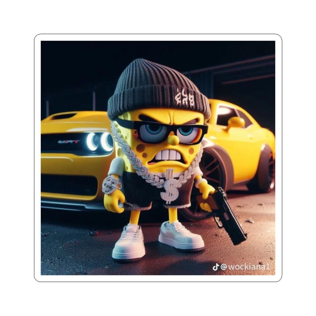 Fun & Edgy Kiss-cut Stickers, Cool Car-themed Decor, Cartoon Character ...