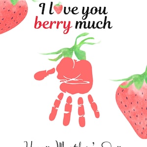 Mother's Day Printable-love You Berry Much - Etsy
