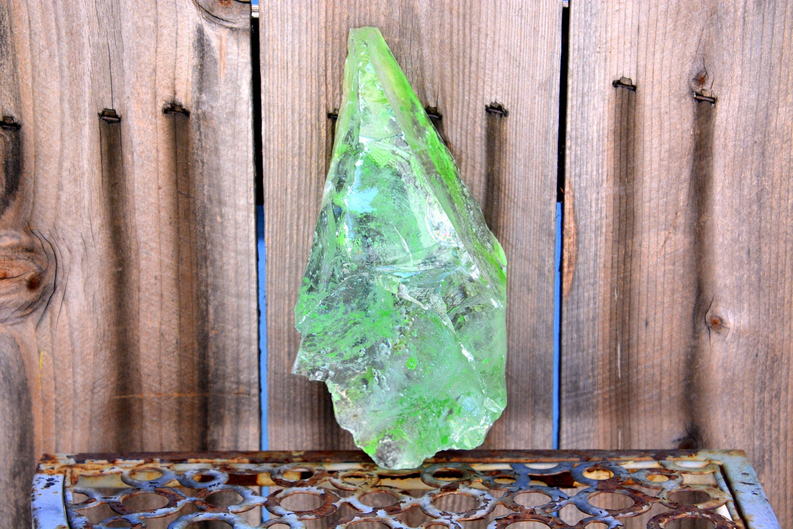 Green Slag Cullet Glass Chunk: Lovely 2lb 10oz Swirly | Etsy