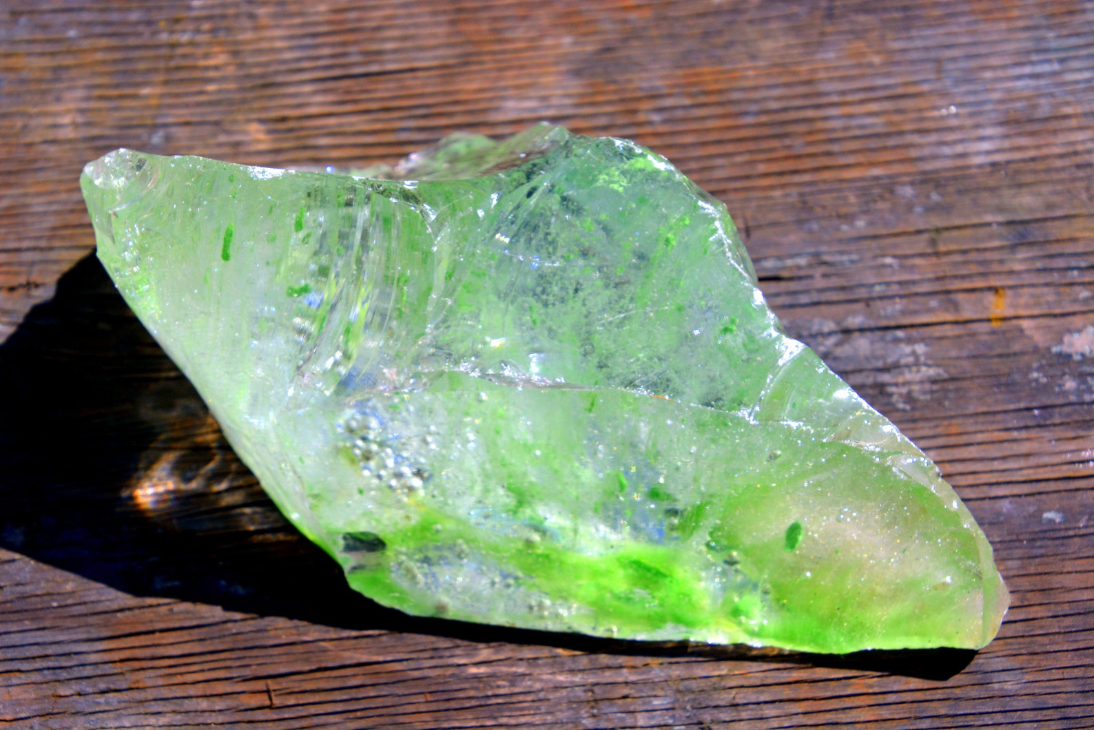 Green Slag Cullet Glass Chunk: Lovely 2lb 10oz Swirly | Etsy