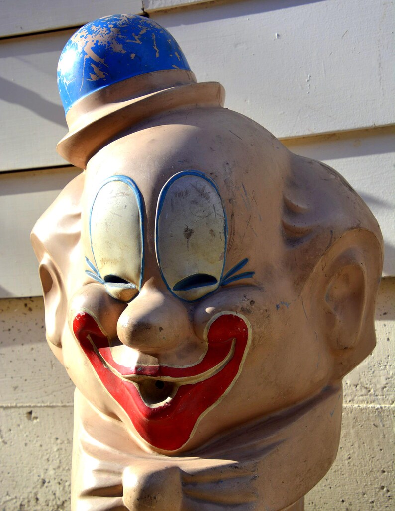 Vintage Clown Head Helium Tank Cover: Oversize Creepy Scary | Etsy