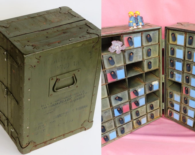 Portable US Army Medic Case / Field Hospital First Aid Kit: Rustic ...