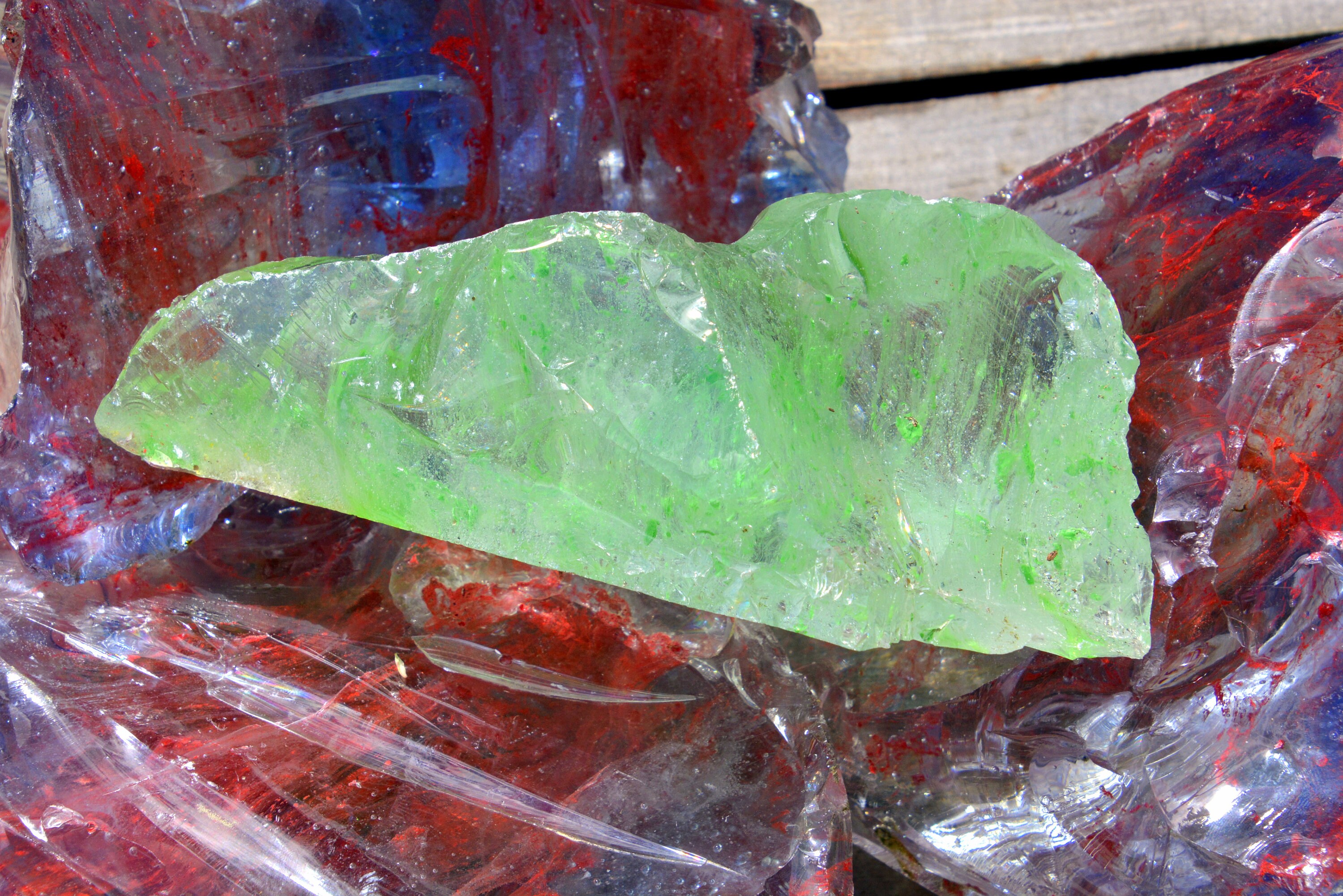 Green Slag Cullet Glass Chunk: Lovely 2lb 10oz Swirly | Etsy