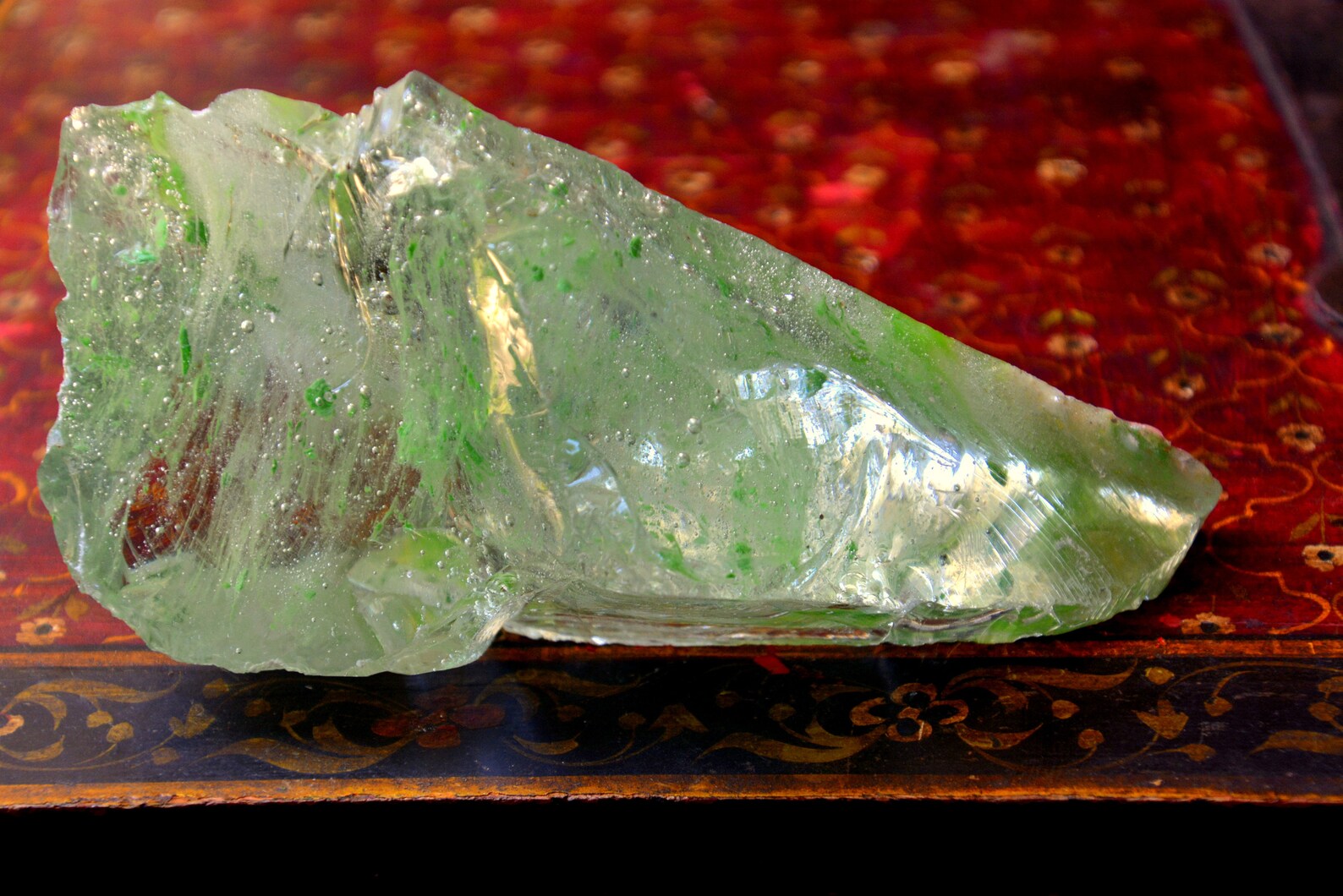 Green Slag Cullet Glass Chunk: Lovely 2lb 10oz Swirly | Etsy