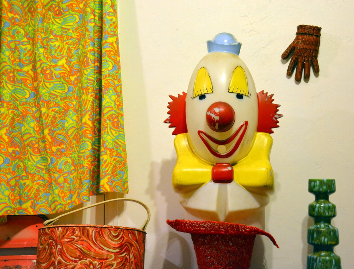 RARE Vintage Carnival Clown Helium Tank Cover Head: Oversize | Etsy