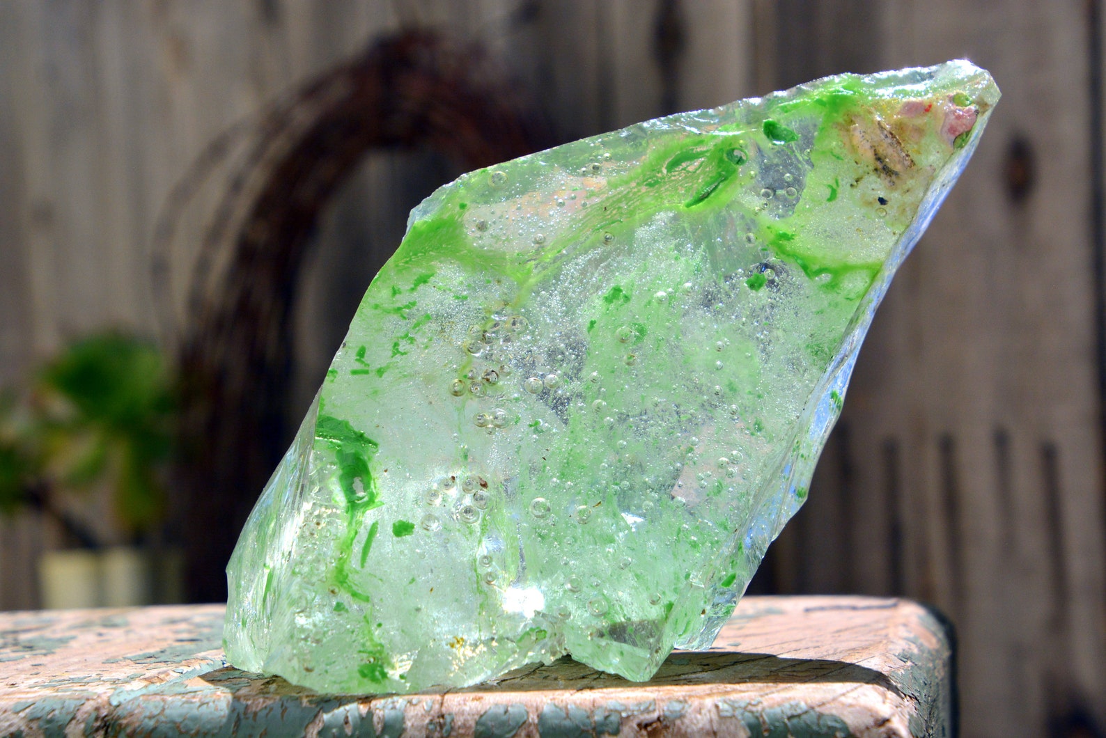 Green Slag Cullet Glass Chunk: Lovely 2lb 10oz Swirly | Etsy