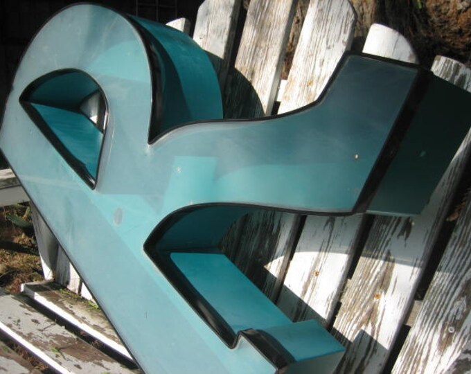 Very Large Reclaimed Industrial Salvage Advertising Channel Sign Letter ...