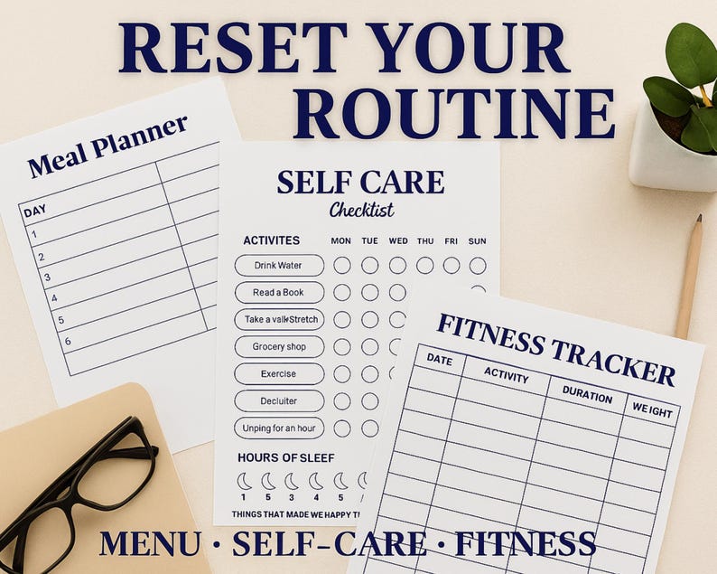 LIMITED TIME OFFER! Printable Reset Planner – Meal Plan, Fitness Log ...
