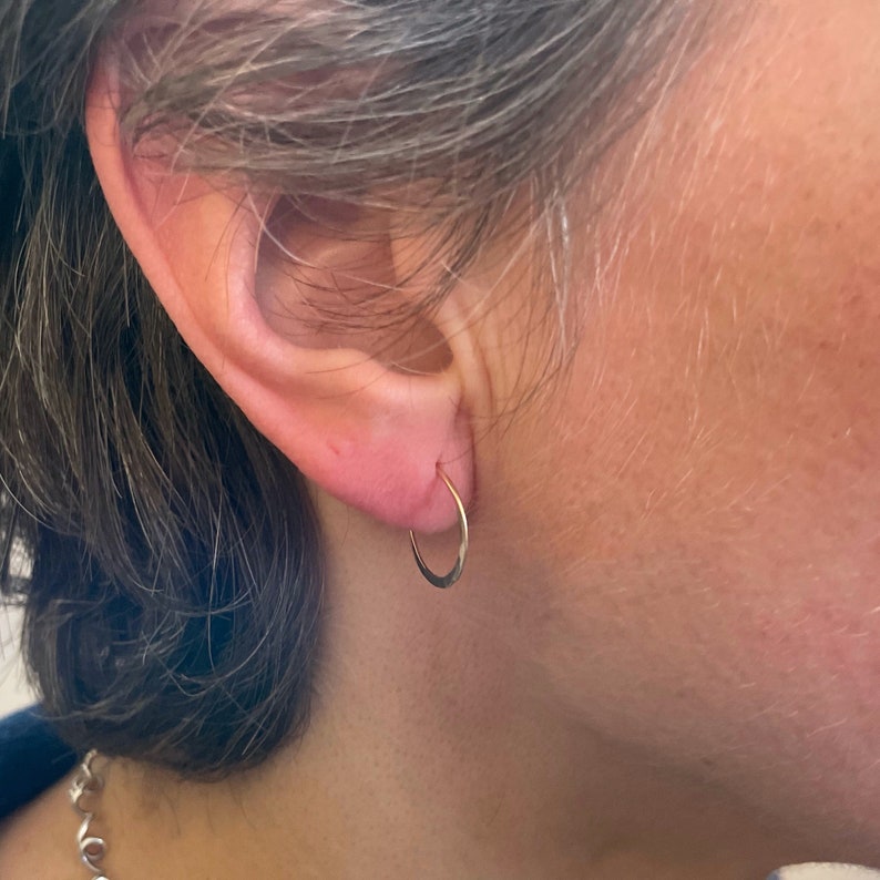 Gold Hoop Earrings Delicate Gold Hoops Small Gold Hoops 14k - Etsy