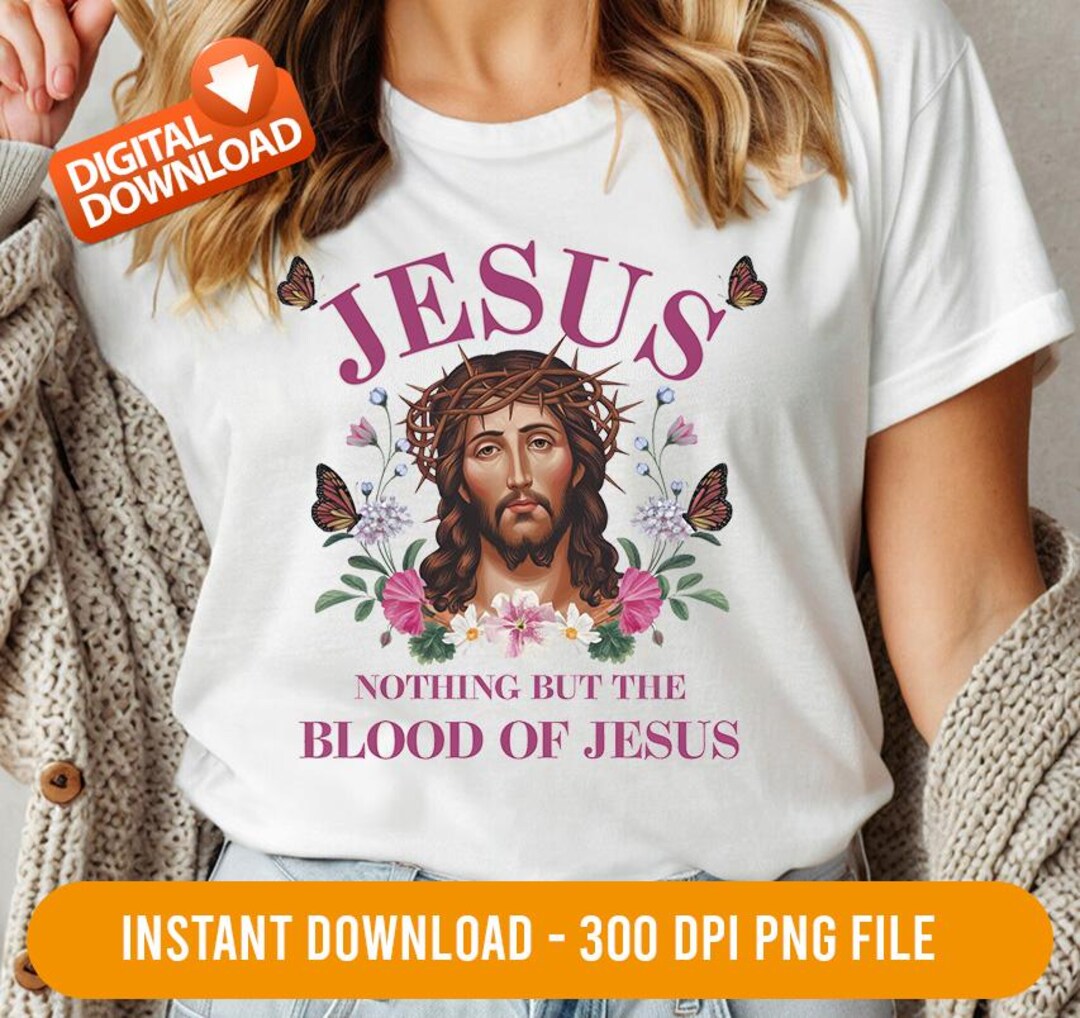 Jesus Sublimation Design Jesus Png - Etsy