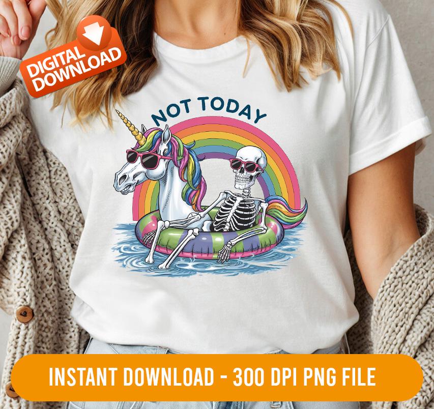 Not Today Png Digital File - Etsy